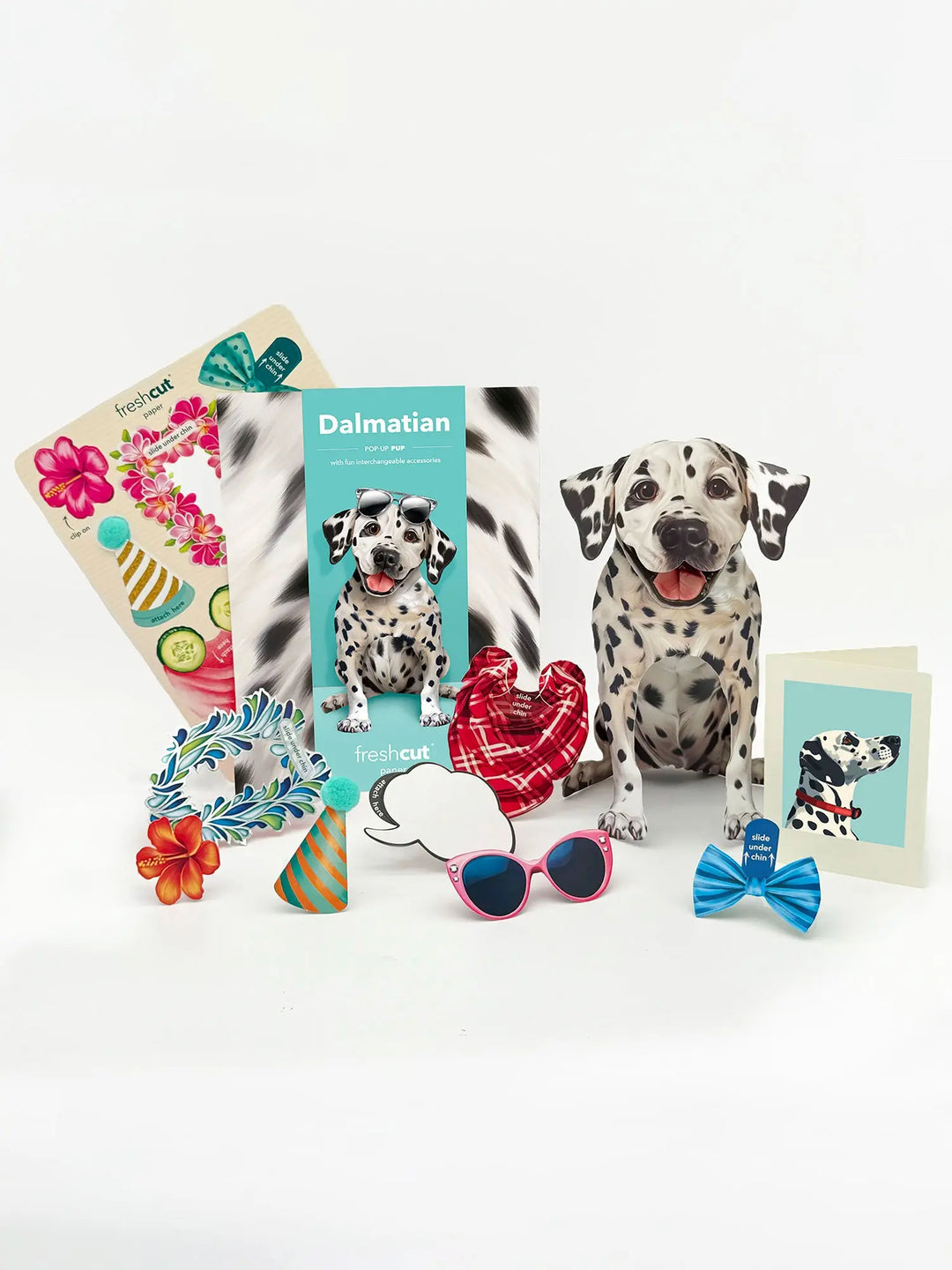Pop-Up Dalmatian Pet Card | FreshCut Paper 3D Dog Greeting Cards
