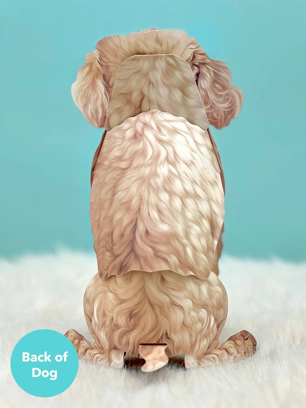 Pop-Up Poodle Pet Card | FreshCut Paper 3D Animal Greeting