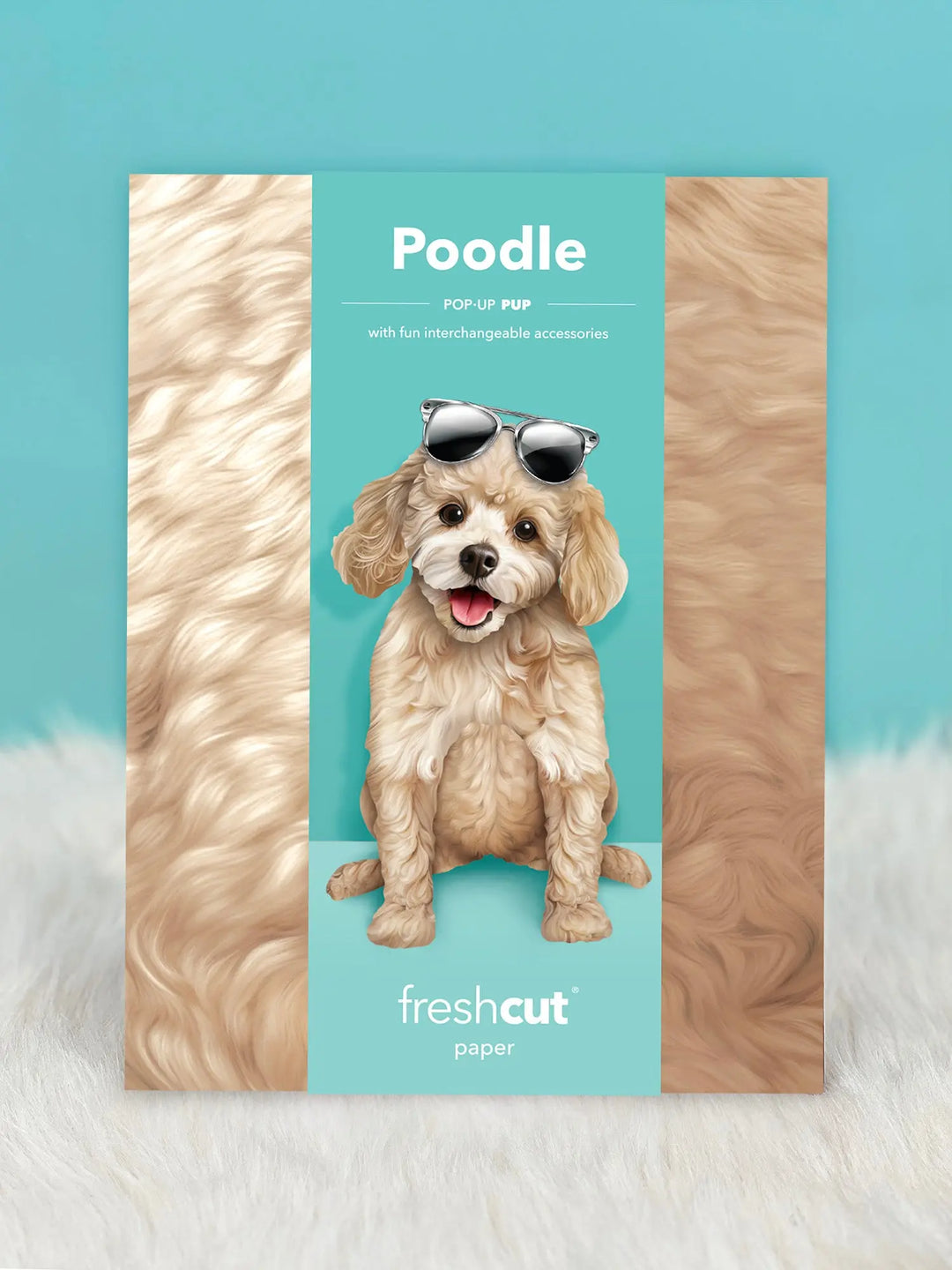 Pop-Up Poodle Pet Card | FreshCut Paper 3D Animal Greeting