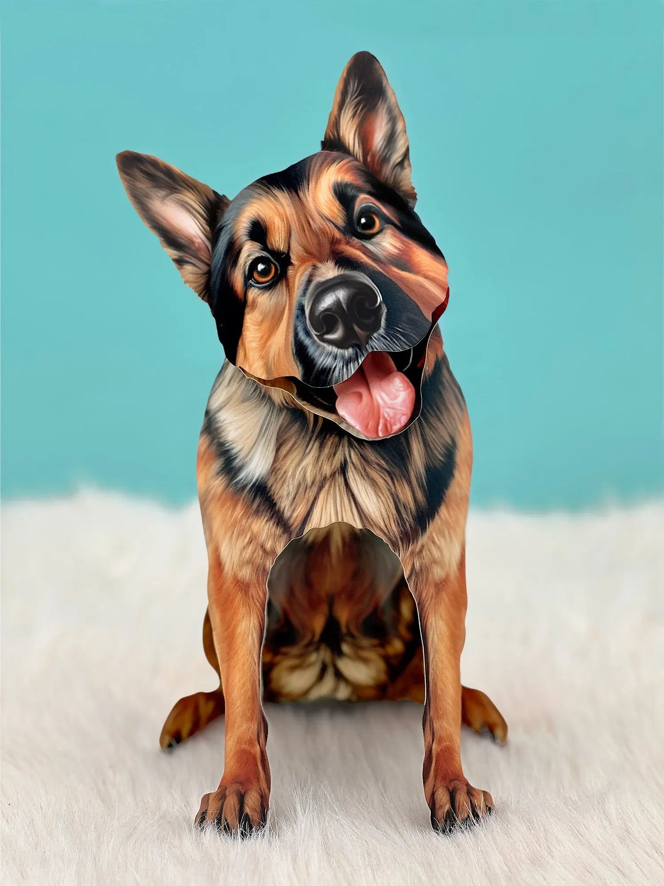 Pop-Up German Shepherd Pet Card | FreshCut Paper 3D Dog Greeting
