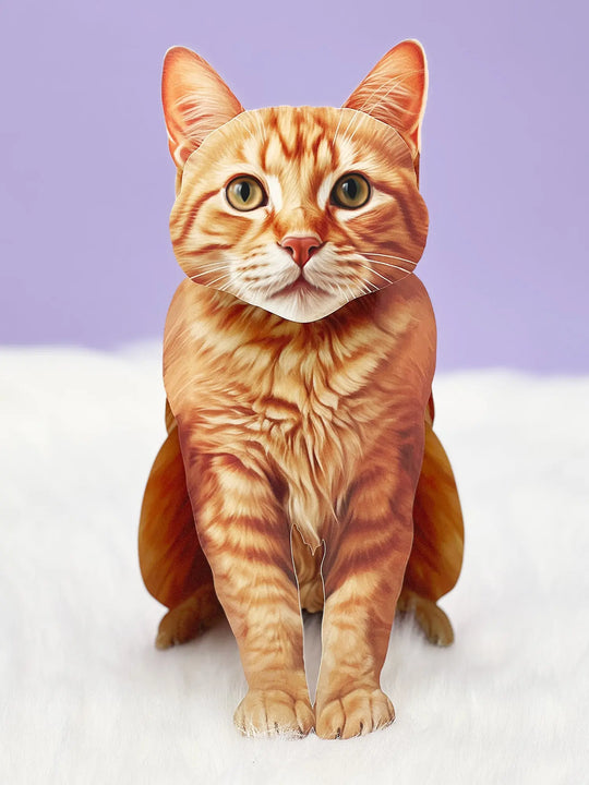 Pop-Up Orange Tabby Cat - Adorable Paper Pets by FreshCut – FreshCut Paper