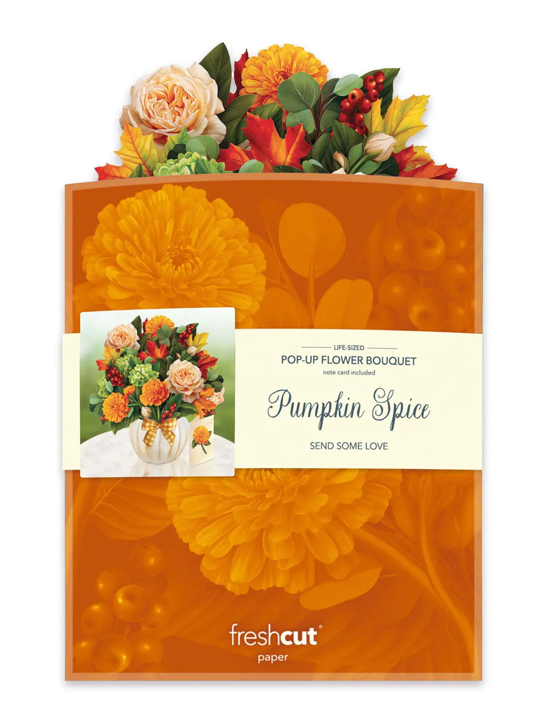 Pumpkin Spice Paper Flower Bouquet | FreshCut Paper Flowers for Fall