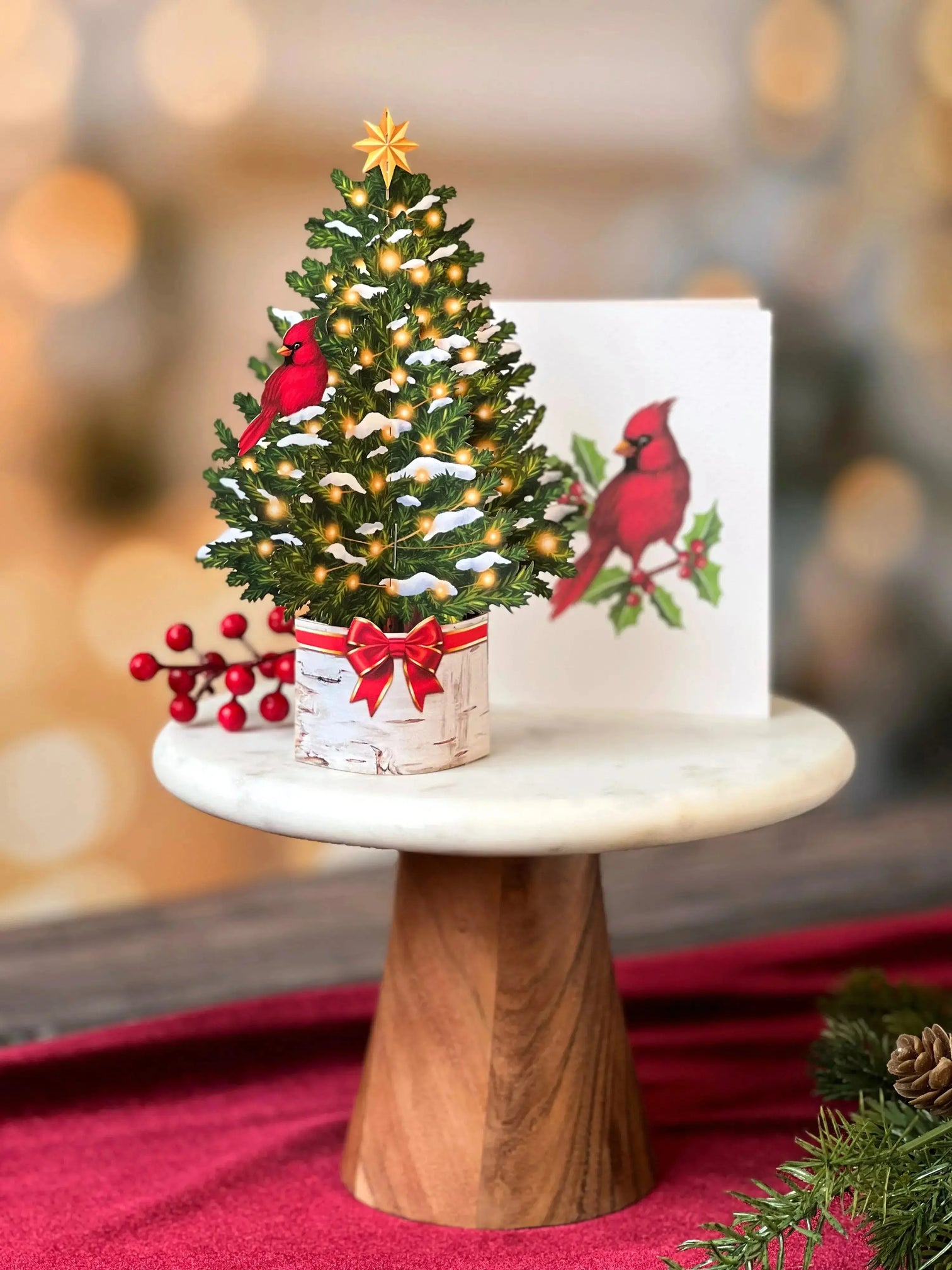 Mini Merry Tree Pop-Up Card | Festive Paper Flower Bouquet from ...