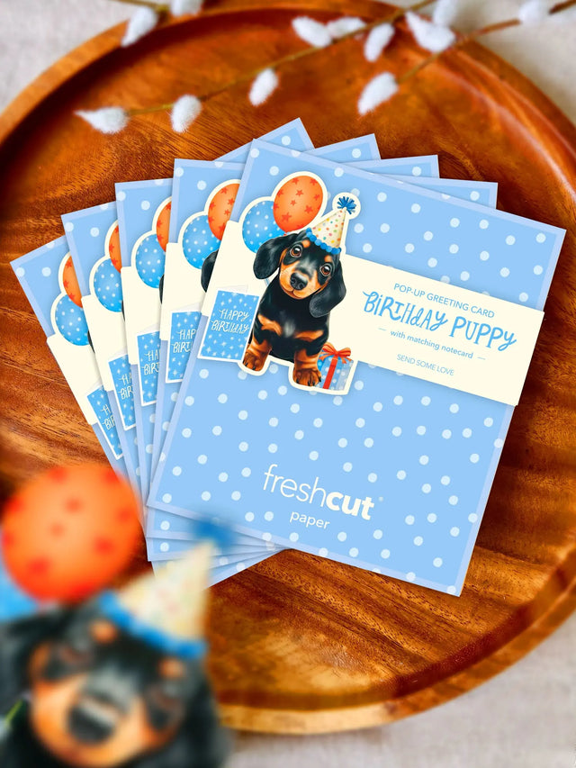 Pop-Up Pups | Dog-Themed 3D Cards & Paper Gifts by FreshCut Paper