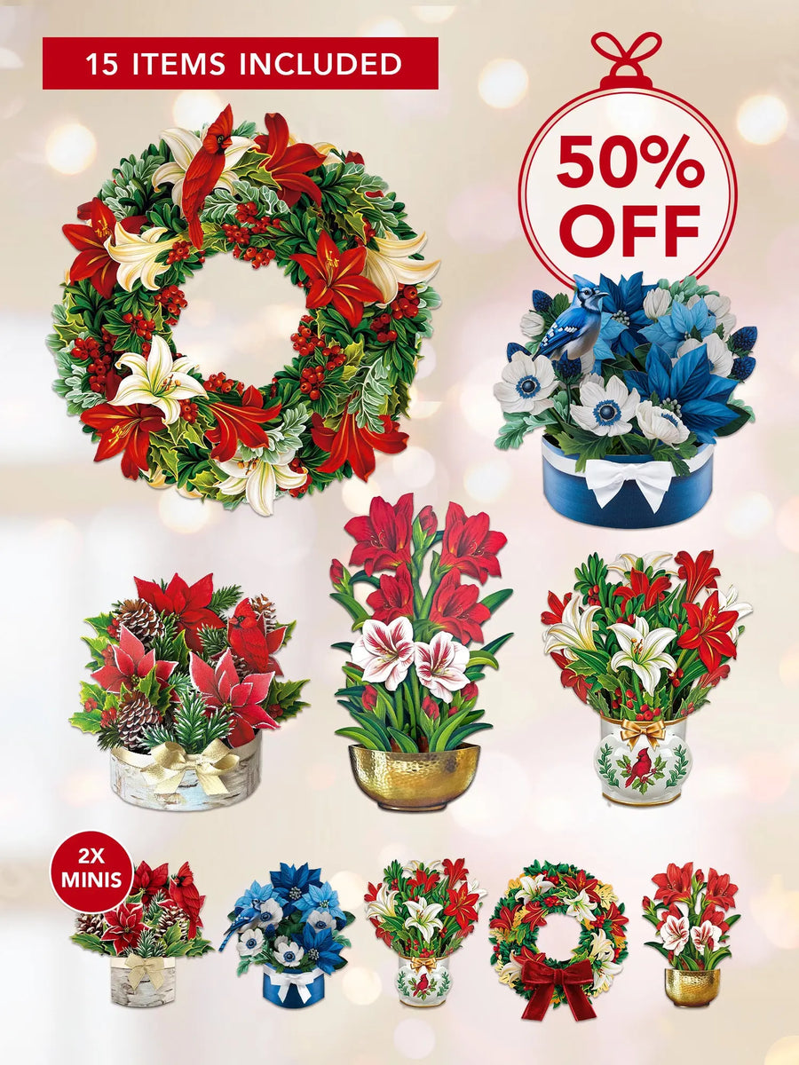 Holiday Essentials Bundle | 50% Off Stunning Pop-Up Cards by FreshCut Paper