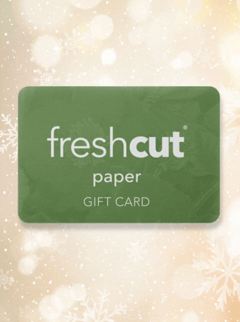 FreshCut Paper 3D pop up Winter Tree holiday card