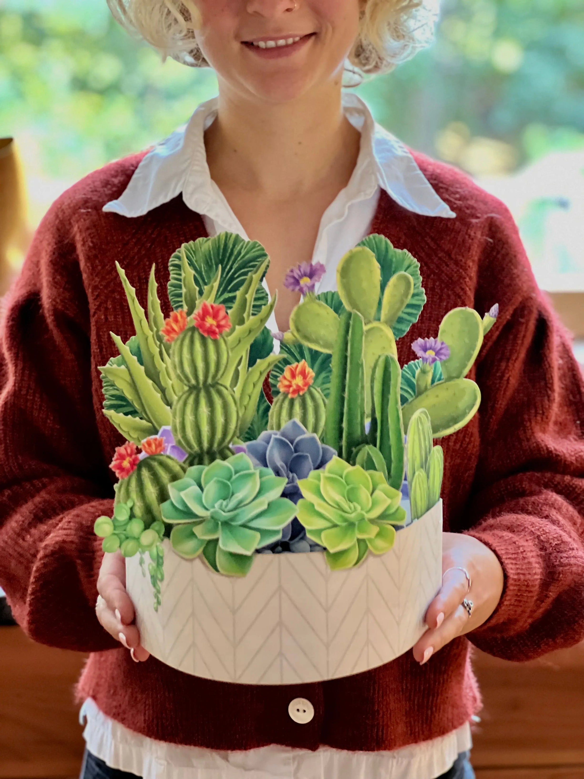 Cactus Garden Paper Flower Bouquet | FreshCut Paper Desert Elegance