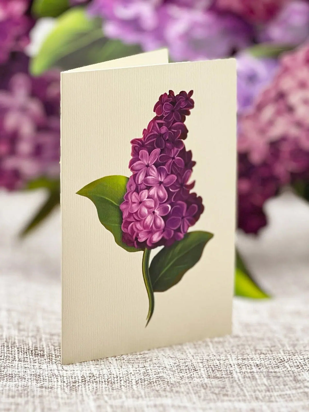 FreshCut Paper Pop Up Garden Lilac 3D Greeting Card