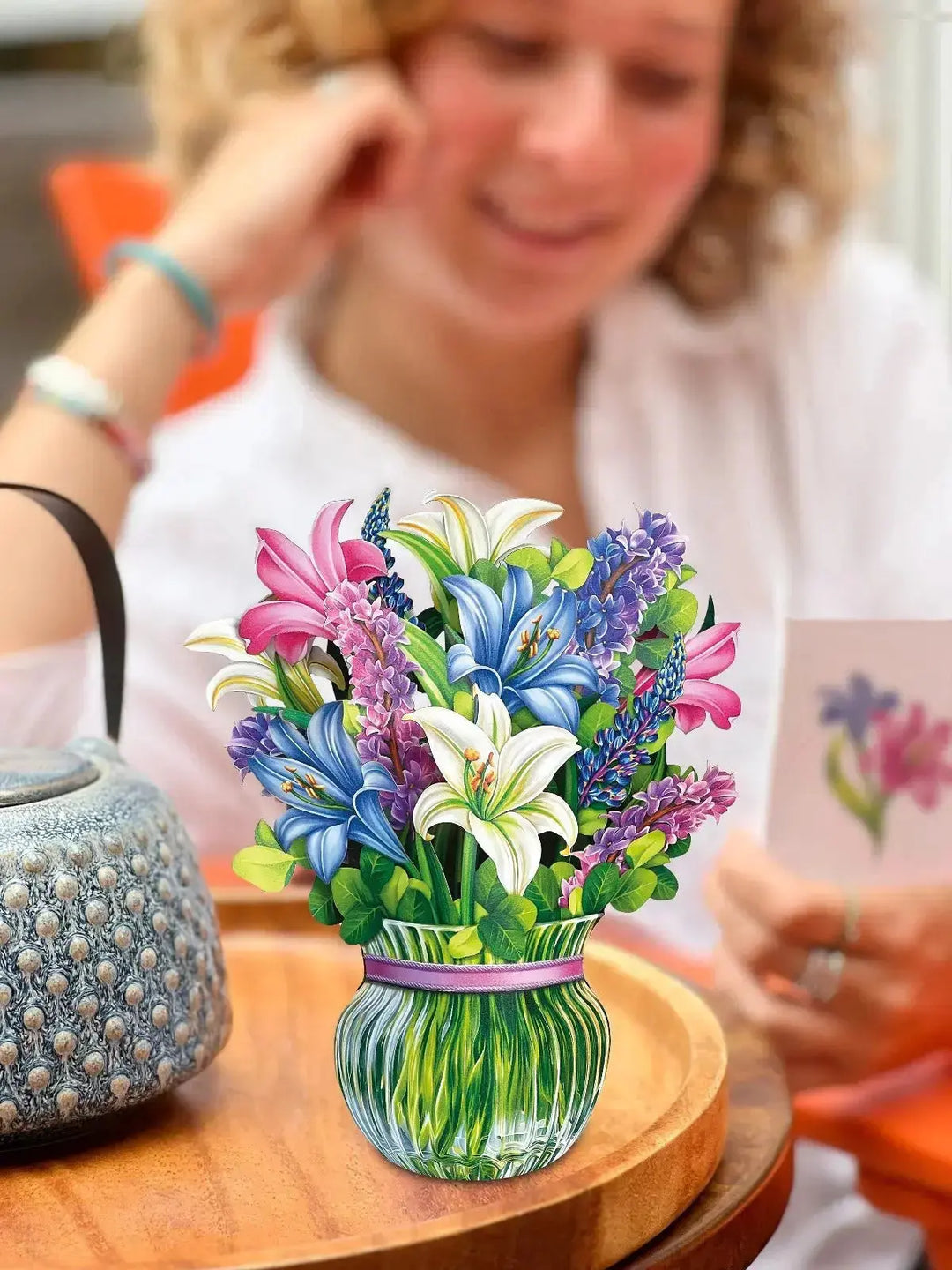 Mini Lilies & Lupines Pop-Up Card | FreshCut Paper Flower Bouquet