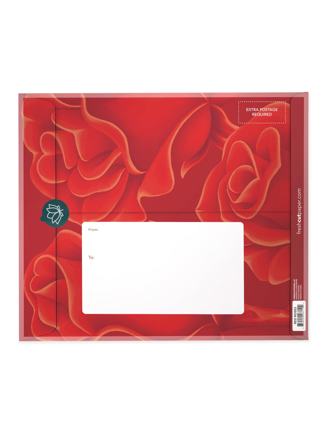 FreshCut Paper Pop Up Red Roses 3D Greeting Card